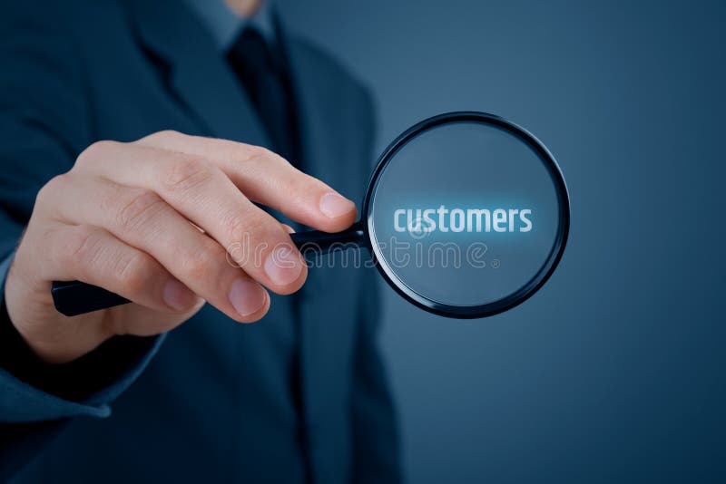 Focalizado em clientes foto de stock. Imagem de analise - 78135672