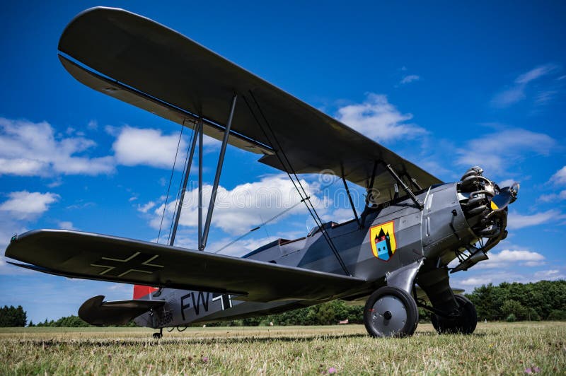 Focke-Wulf Fw 44 Stieglitz Biplane Redaktionell Arkivfoto - Bild av ...
