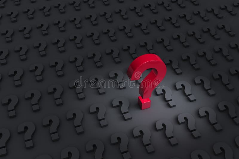 Foco En La Pregunta Importante Stock de ilustración - Ilustración de ...