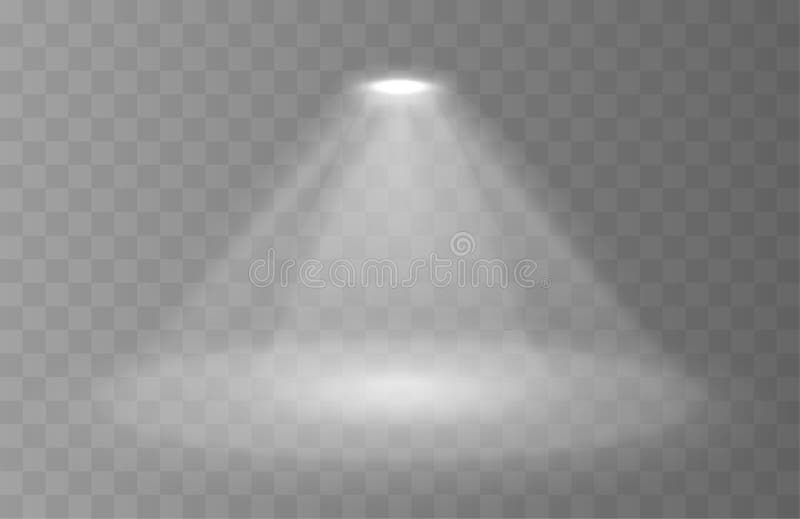 Foco luminoso aislado ilustración del vector. Ilustración de celebre ...