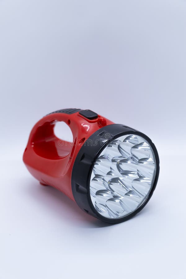 Good Size Big Power Red Flashlight 2 Stock Image - Image of flash, font ...