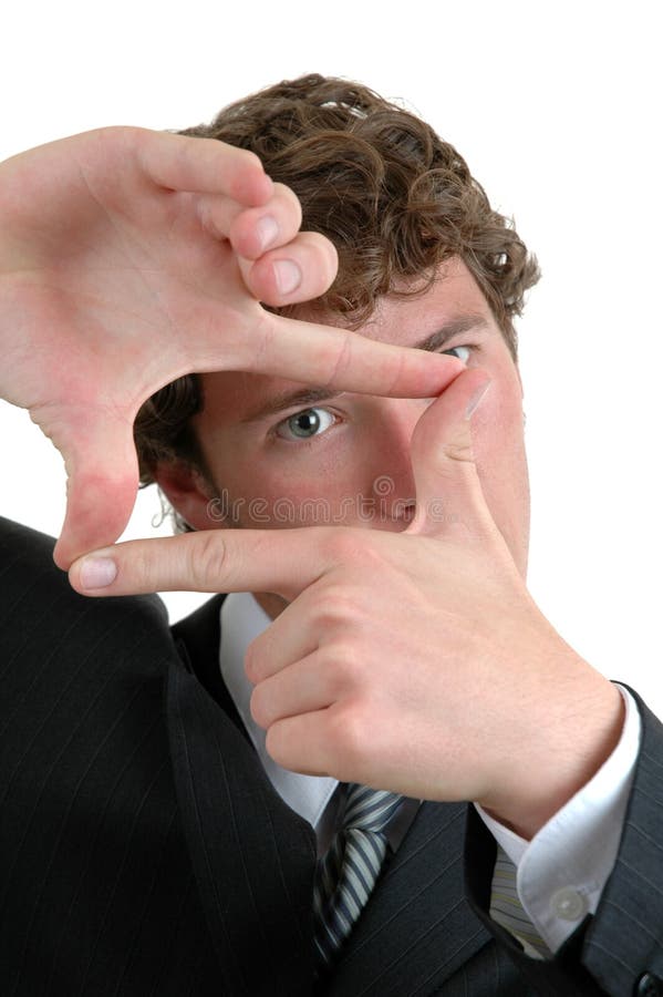 Focus stock image. Image of eyes, fingers, hand, cropped - 1652679