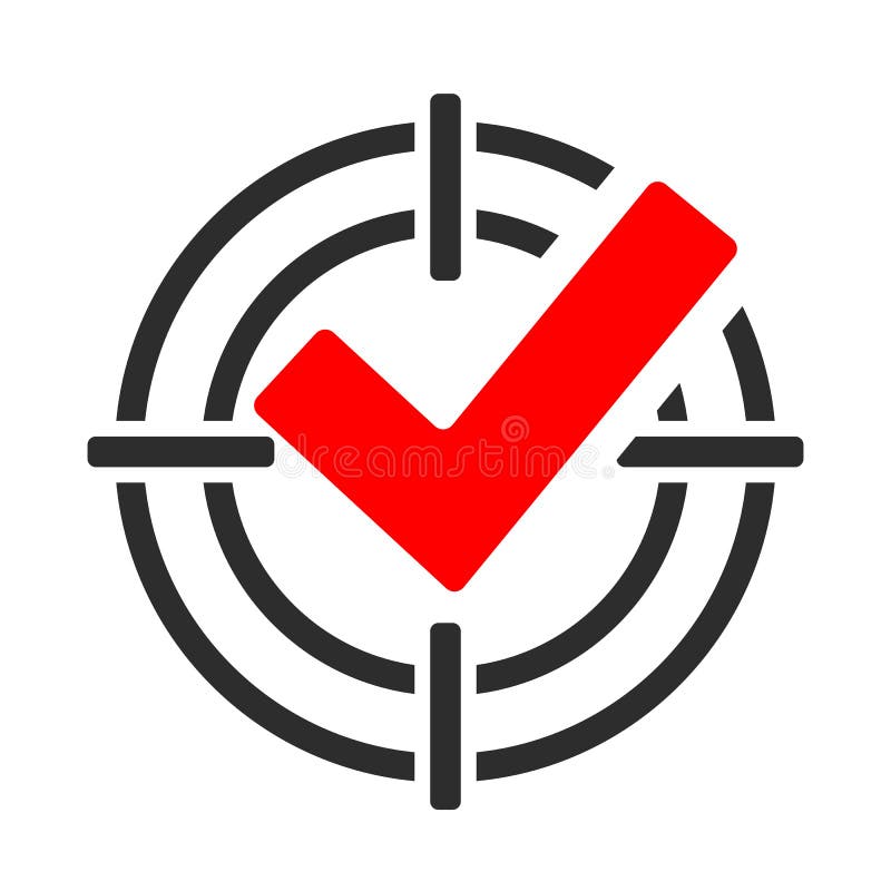 Focus Abstract Vector Pictogram Stock Vector - Illustration of goals ...