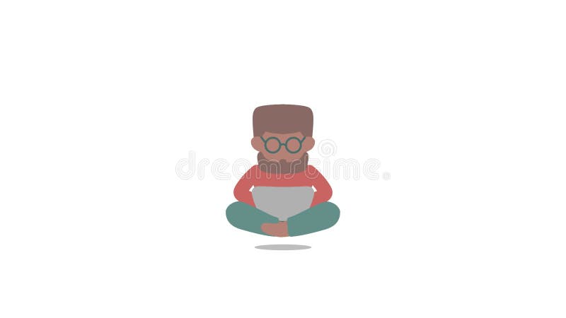 Focus Animation Works. People Carry Laptops while Working Stock Footage ...