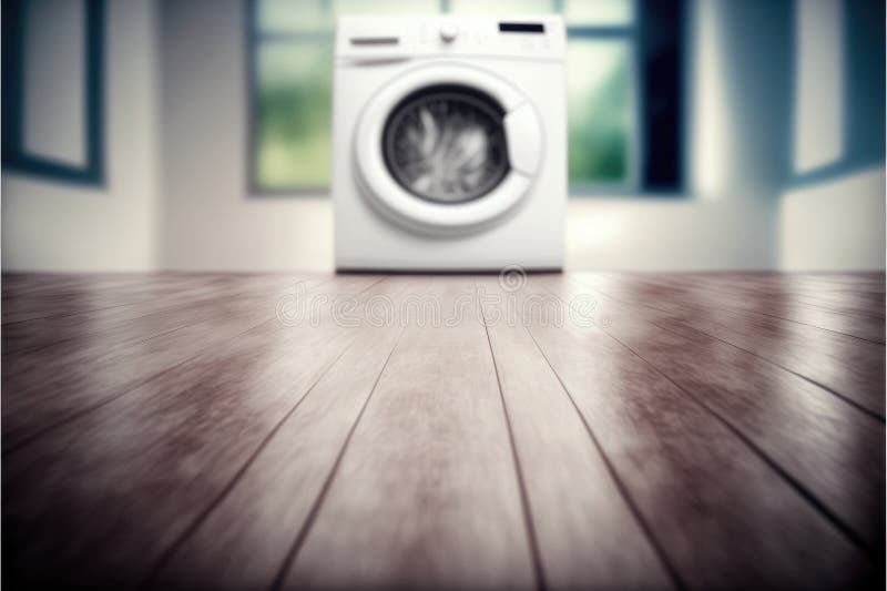 Focus in Blur Laundry and Washing Machine Background. Stock ...