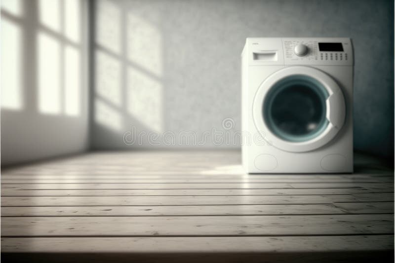 Focus in Blur Laundry and Washing Machine Background. Stock ...