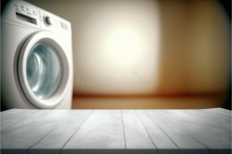 Focus in Blur Laundry and Washing Machine Background. Stock Image ...