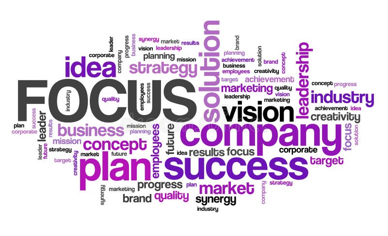 Focus in business stock illustration. Illustration of future - 153624813