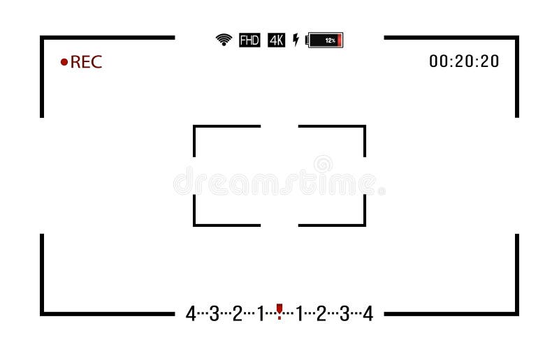 Focus the camera screen. stock vector. Illustration of focusing - 207631949