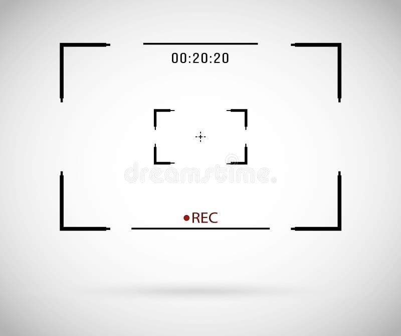 Focus the camera screen stock vector. Illustration of focus - 207634326