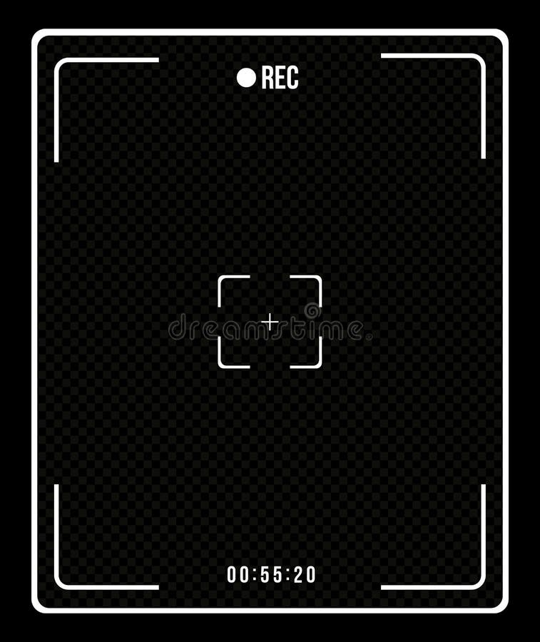 Focus the camera screen stock vector. Illustration of lines - 207647935