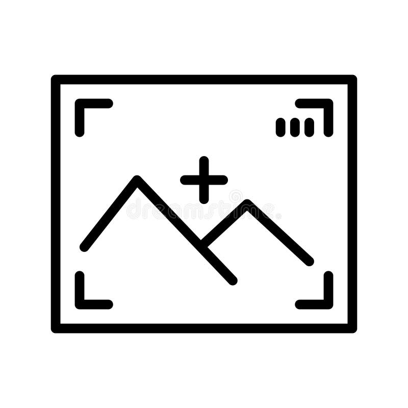 Focus of Camera Viewfinder Icon. Camera Frame Viewfinder Screen ...