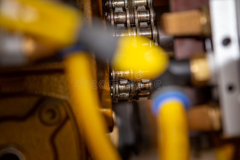 Focus on the Chain Power Transmission on Packaging Machines. in Front ...