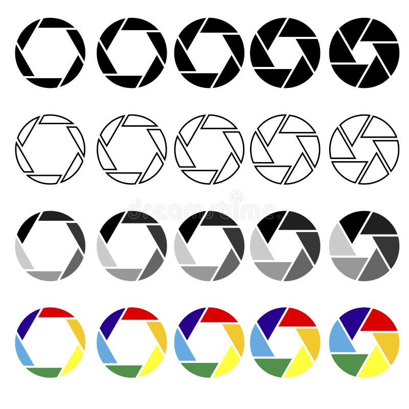 Focus Circle Color. Creative Concept Idea. Logo Template. Vector ...