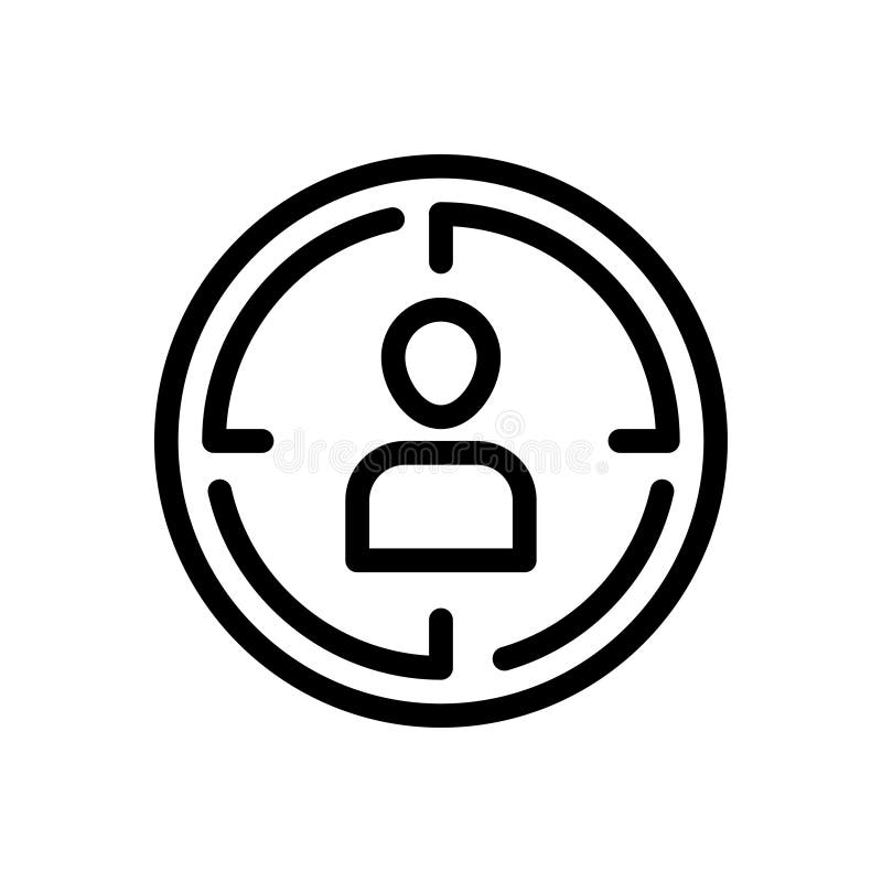 Focus client stock vector. Illustration of symbol, lens - 217148301