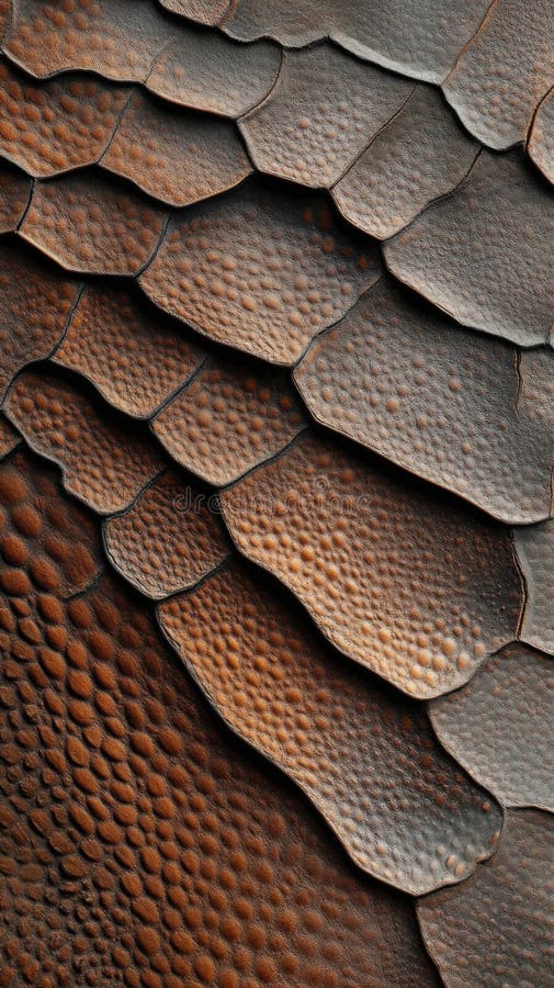 Detailed View of Textured Scales Showcasing Intricate Patterns and ...