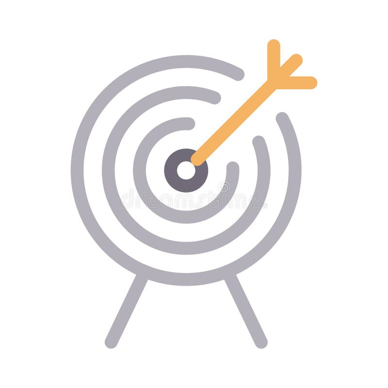 Focus color line icon stock illustration. Illustration of competition ...
