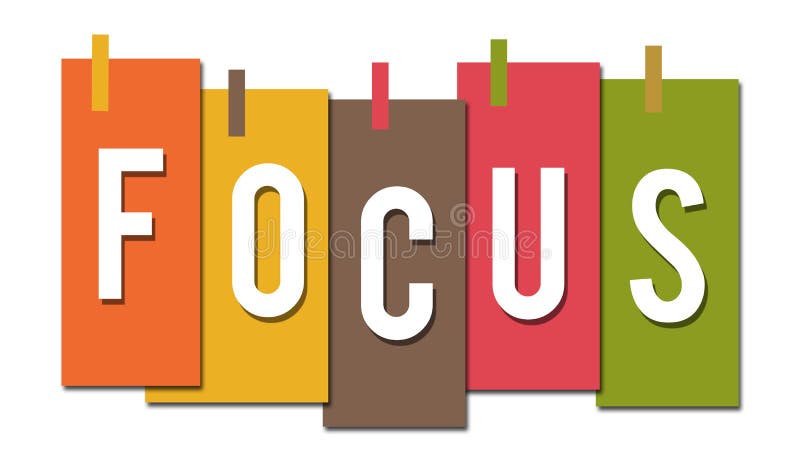 Focus Colorful Stuck Stripes Stock Illustration - Illustration of ...