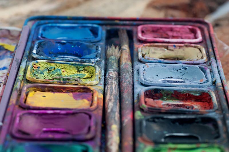 Focus on Colour and Texture Stock Image - Image of artist, classic ...