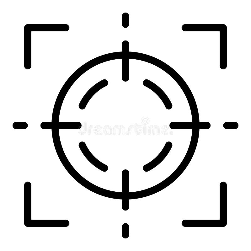 Focus Concentration Icon Outline Vector. Attention Goal Stock Vector ...