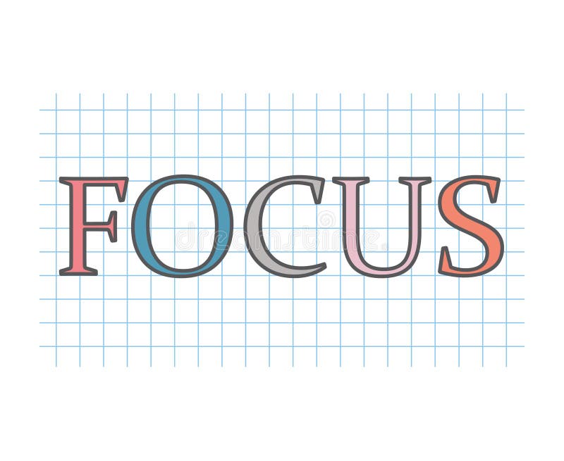 Focus Concept- Vector Illustration Stock Vector - Illustration of point ...