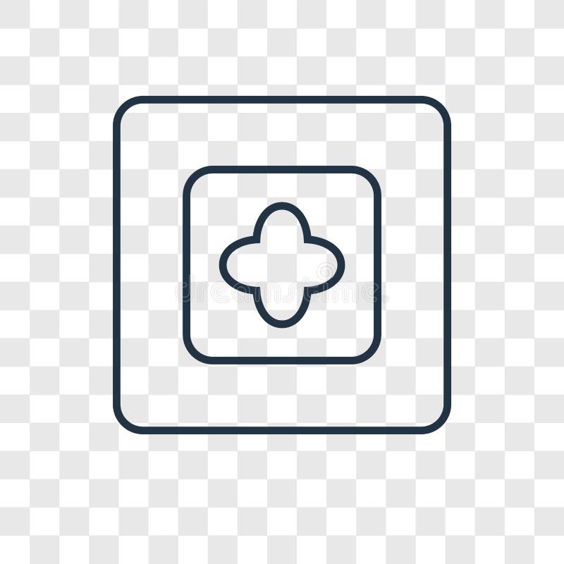 Focus Concept Vector Linear Icon Isolated on Transparent Background ...