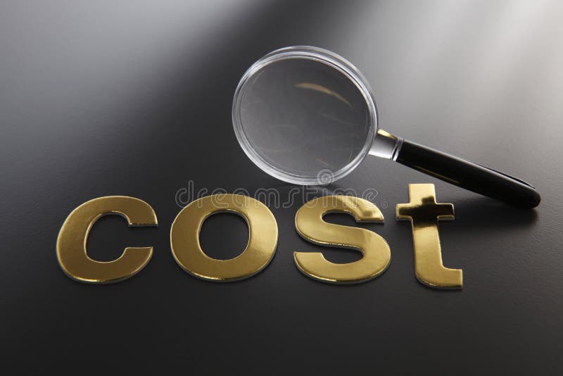 Focus on the cost stock image. Image of cash, idea, expenses - 48490595