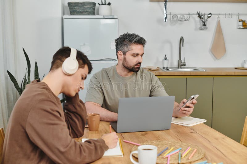 Focus and Creativity Thrive in a Stock Image - Image of comfort ...