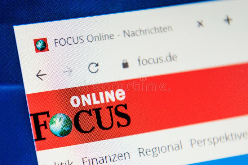 Focus.de Web Site. Selective Focus. Editorial Image - Image of website ...