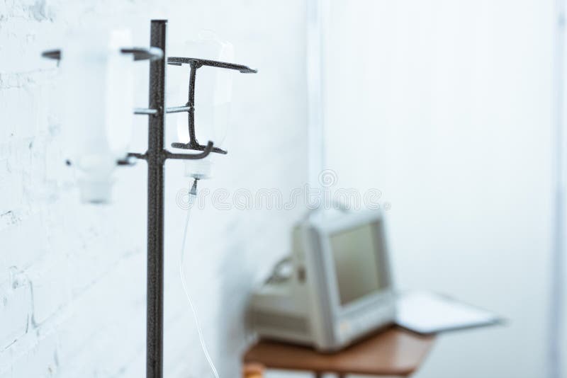 Equipment for Intravenous Therapy in Clinic Stock Photo - Image of ...