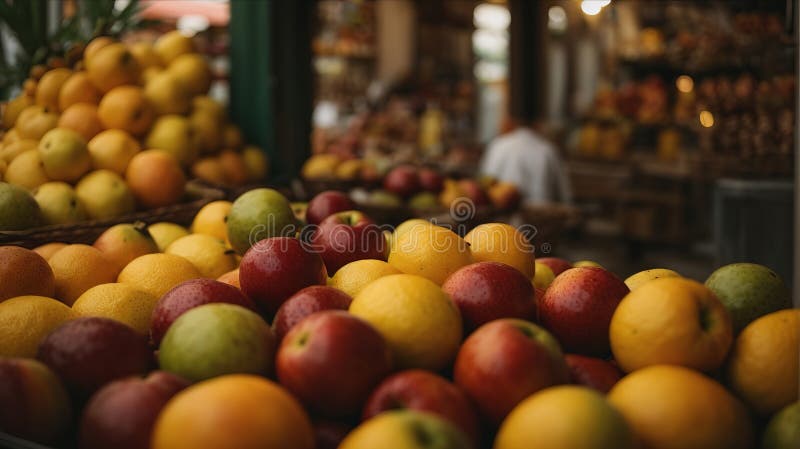 Focus on the Famous Brazilian Fruit Called Roma. Stock Illustration ...