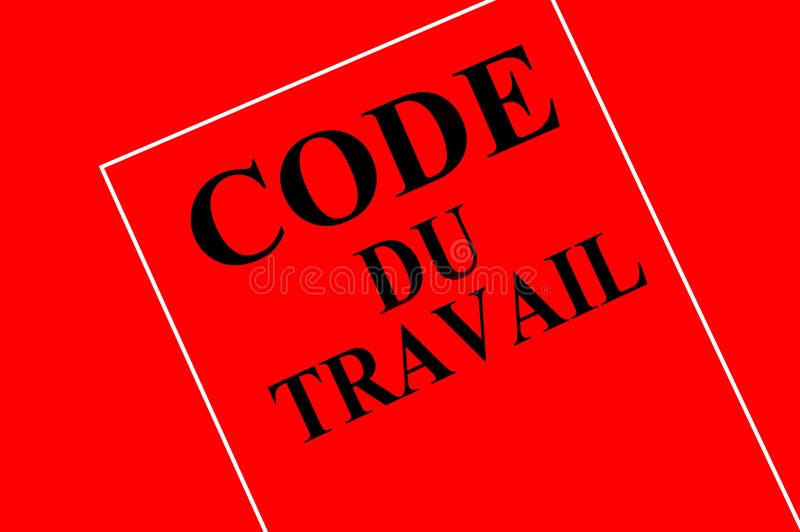 French Labor Code Book Called Code Du Travail in French Stock ...