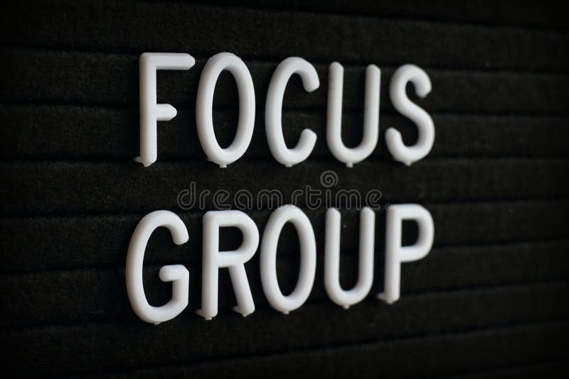 Focus Group Announcement on a Notice Board Stock Image - Image of ...