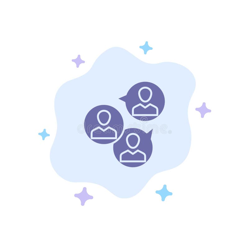Focus Group, Business, Focus, Group, Modern Blue Icon on Abstract Cloud ...