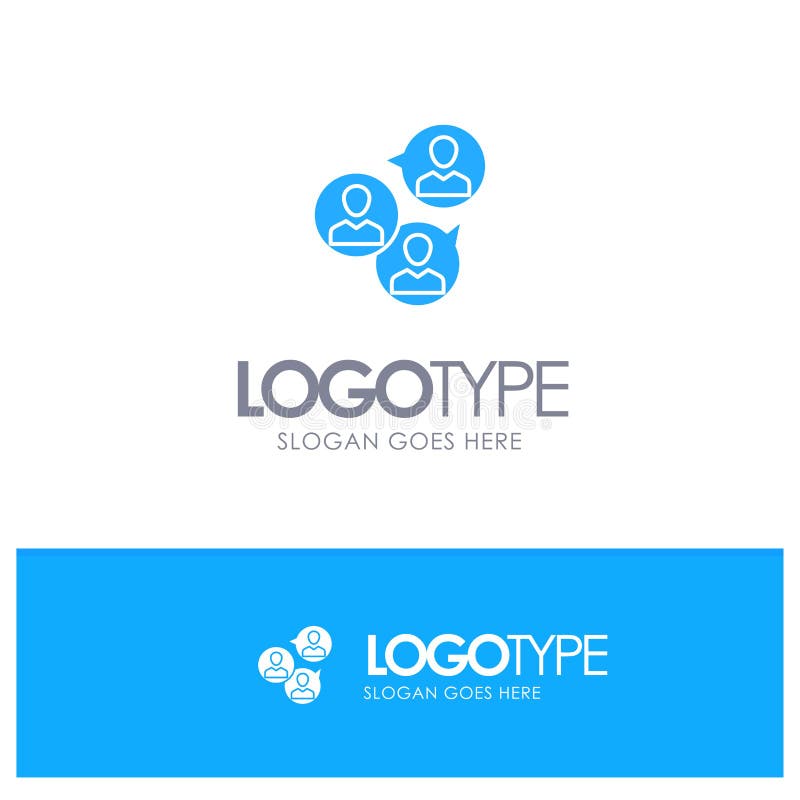 Focus Group, Business, Focus, Group, Modern Blue Solid Logo with Place ...