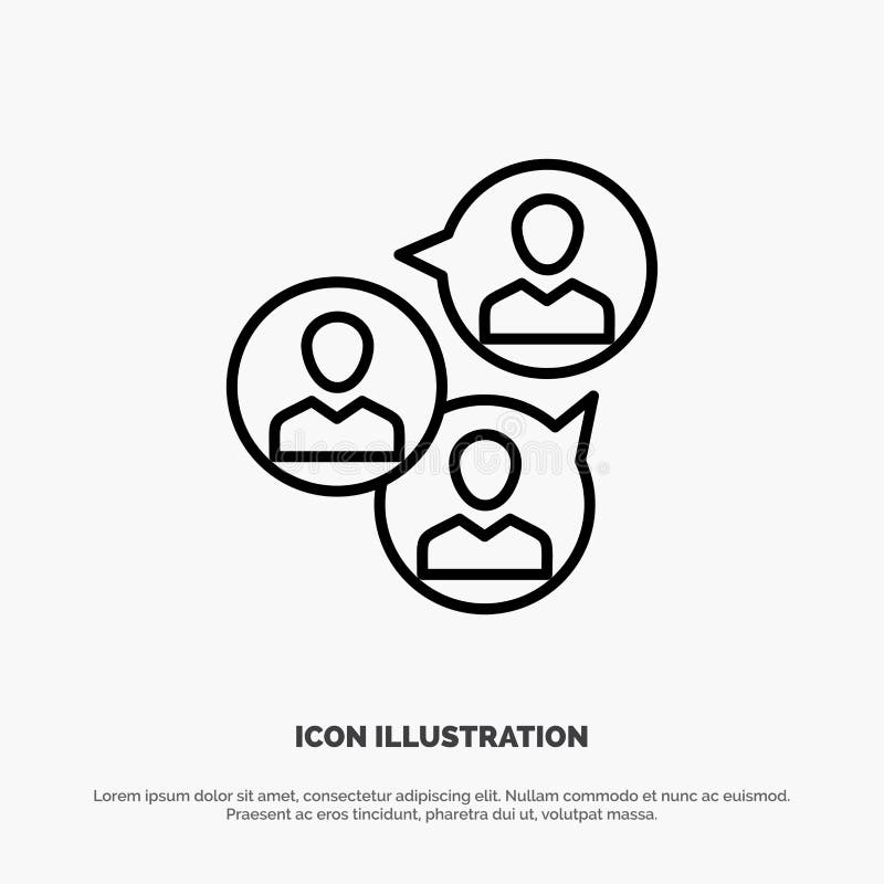 Focus Group, Business, Focus, Group, Modern Line Icon Vector Stock ...
