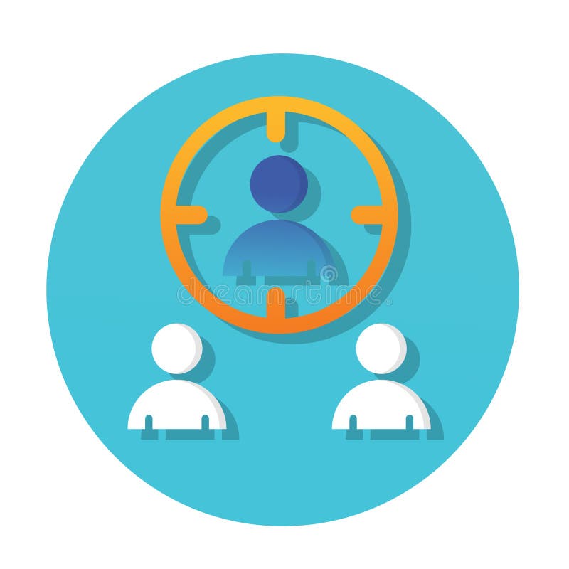 Focus Group Icon Flat Vector Design. No2 Stock Vector - Illustration of ...