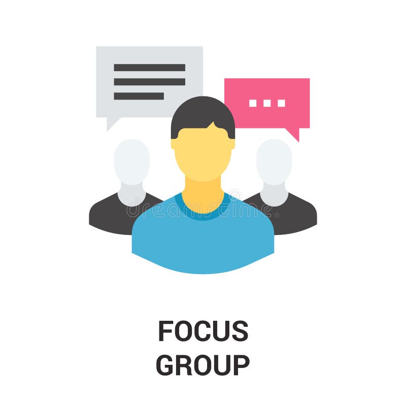 Focus group icon stock vector. Illustration of information - 81226598