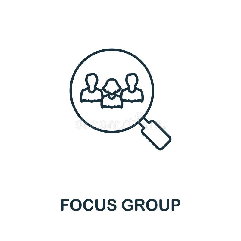 Focus Group Icon. Monochrome Simple Digital Marketing Icon for ...