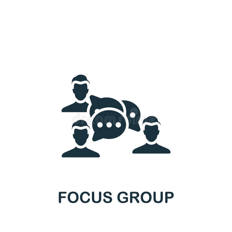 Focus Group Icon. Monochrome Simple Project Management Icon for ...