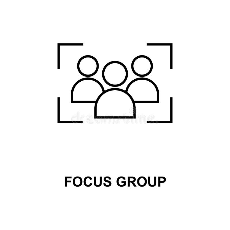 Focus Group Discussion Linear Icon, Sign, Symbol, Vector On Isolated ... Focus Group Discussion Linear Icon, Sign, Symbol, Vector On Isolated ...