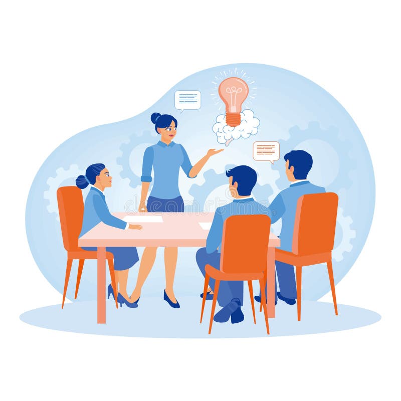 Focus Groups. Business Team Discussing and Finding New Ideas Stock ...