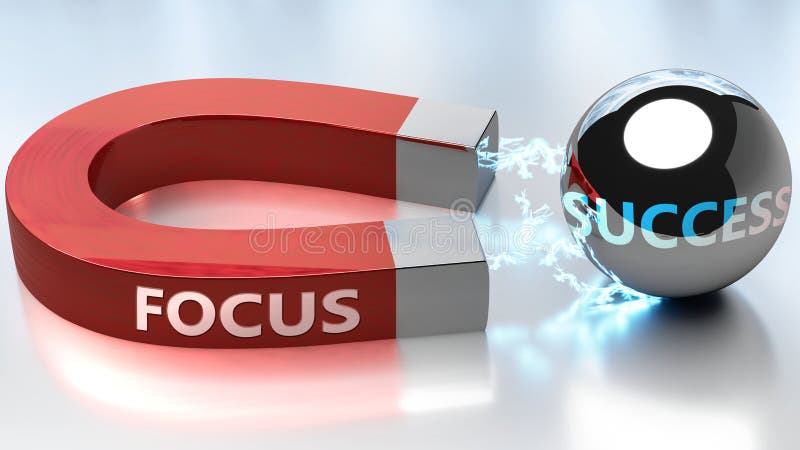 Achieving And Focus On Your Goal Stock Illustration - Illustration of ... Achieving And Focus On Your Goal Stock Illustration - Illustration of ...