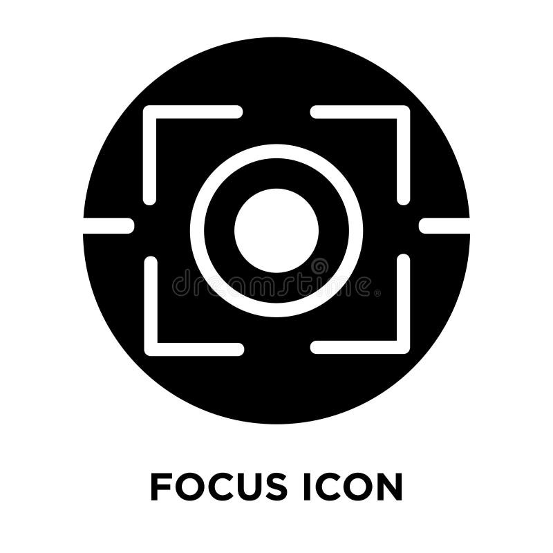 Focus Concept Vector Linear Icon Isolated on Transparent Background ...