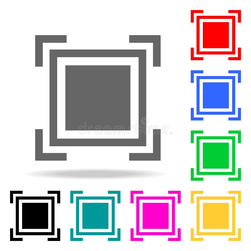Focus Icon. Elements in Multi Colored Icons for Mobile Concept and Web ...