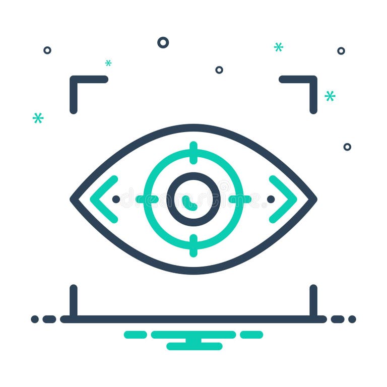 Mix Icon for Focus, Eye and View Stock Vector - Illustration of focus ...