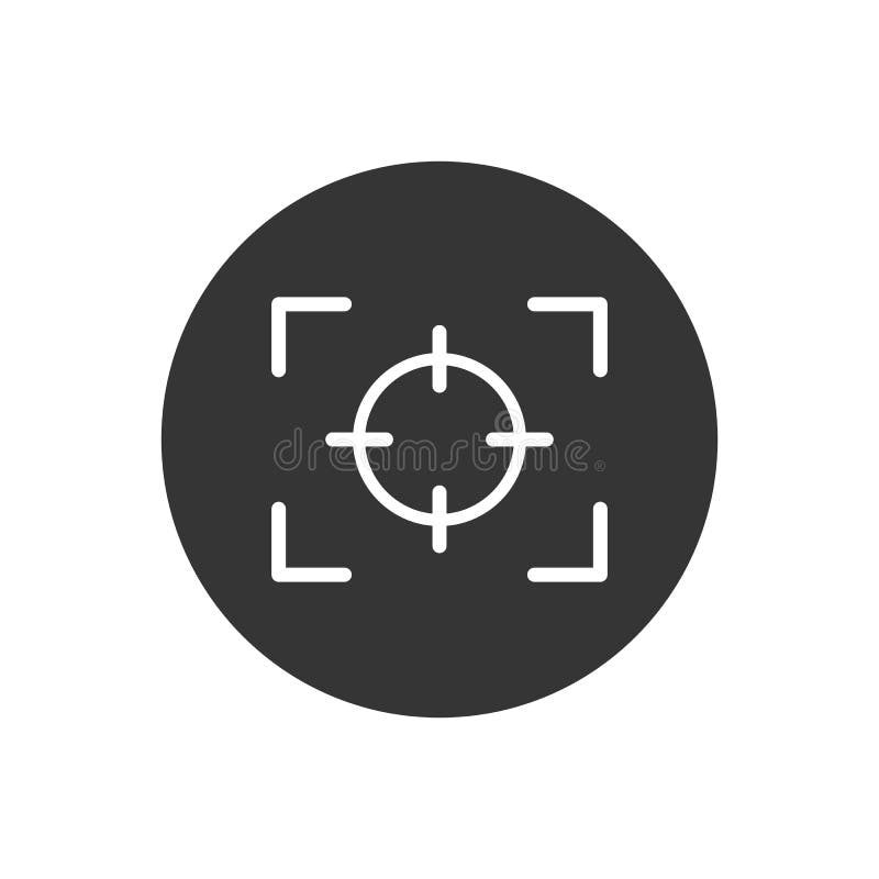 Focus Icon, Focus Lens Vector Flat Style Stock Vector - Illustration of ...