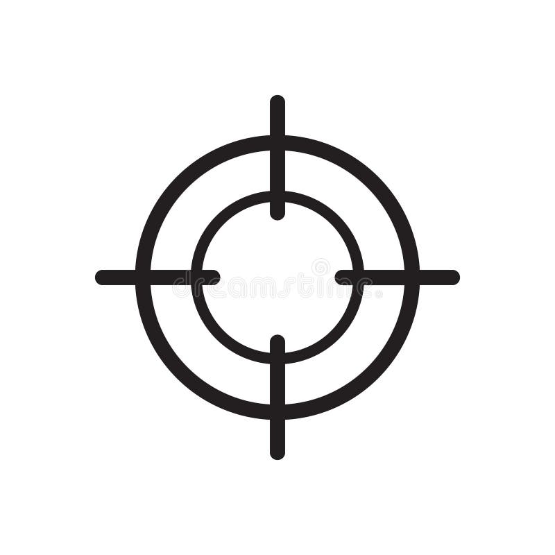 Focus Icon, Line Vector Symbol Stock Vector - Illustration of isolated ...