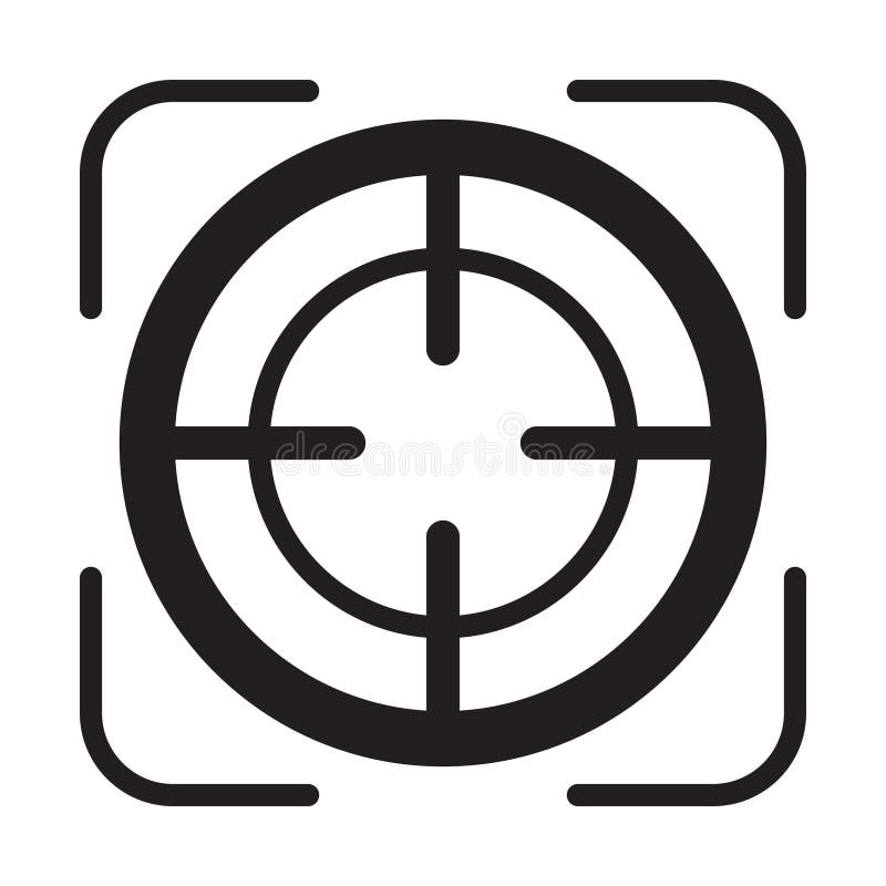 Focus Icon, Line Vector Symbol Stock Vector - Illustration of design ...