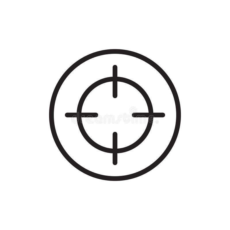 Focus Icon, Line Vector Symbol Stock Vector - Illustration of design ...